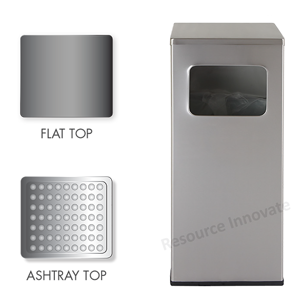 STAINLESS STEEL SQUARE BIN - SQ303074 | RESOURCE INNOVATE PTE LTD