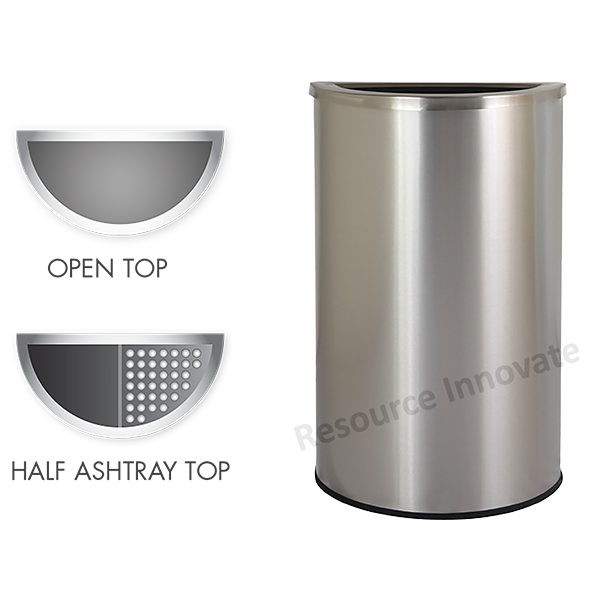 STAINLESS STEEL SEMI CIRCLE BIN - SC472376 | RESOURCE INNOVATE PTE LTD