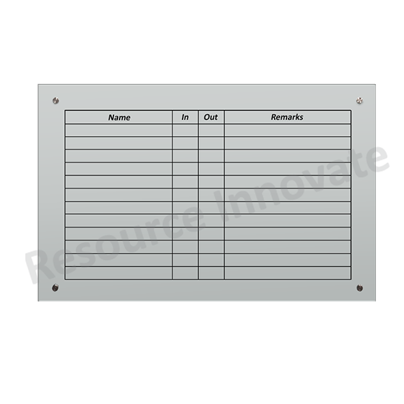 NON MAGNETIC TEMPERED GLASS SKETCH BOARD | RESOURCE INNOVATE PTE LTD