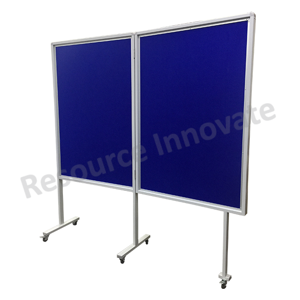 BI FOLD MOBILE HINGED DISPLAY BOARD - HALF BOARD | RESOURCE INNOVATE ...